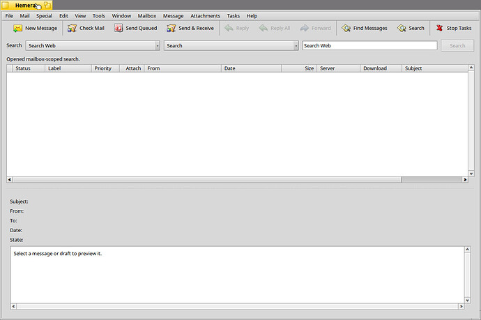 HERMES Hemera - a native port of Eudoramail for Haiku (e-mail client ...
