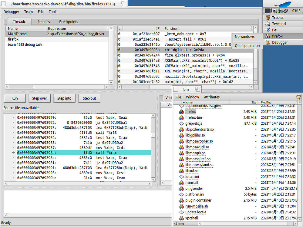 Progress On Porting Firefox Development Haiku Community 