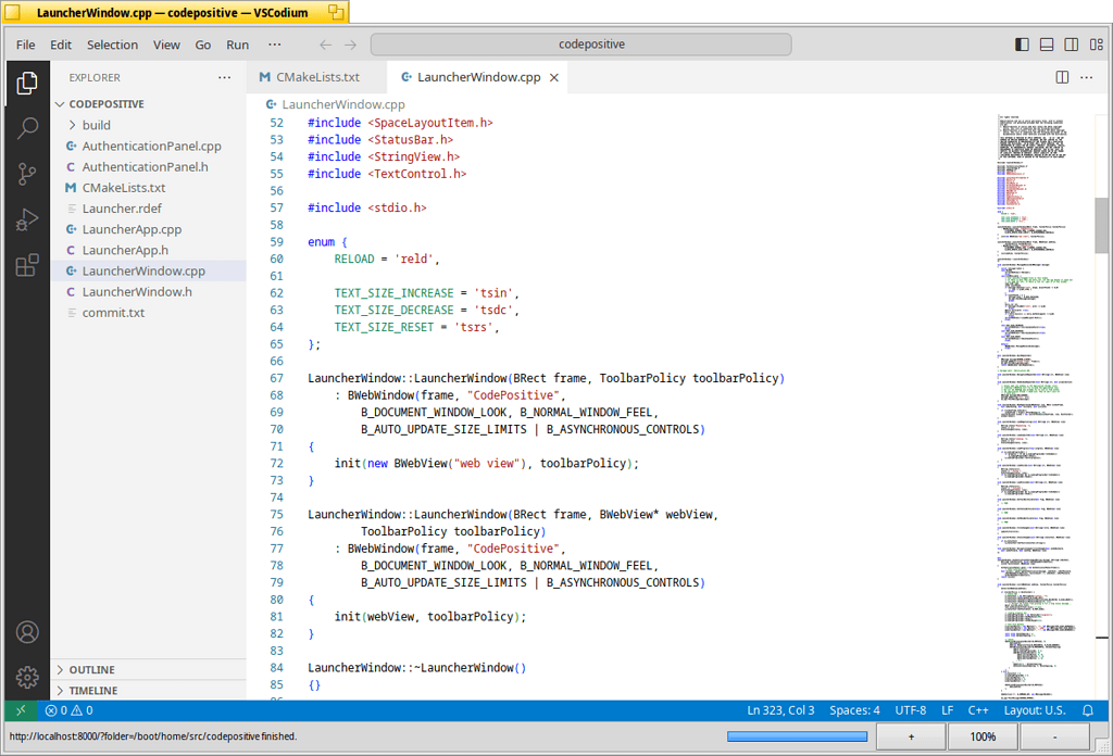 CodePositive - PoC of VScode on Haiku - Software - Haiku Community