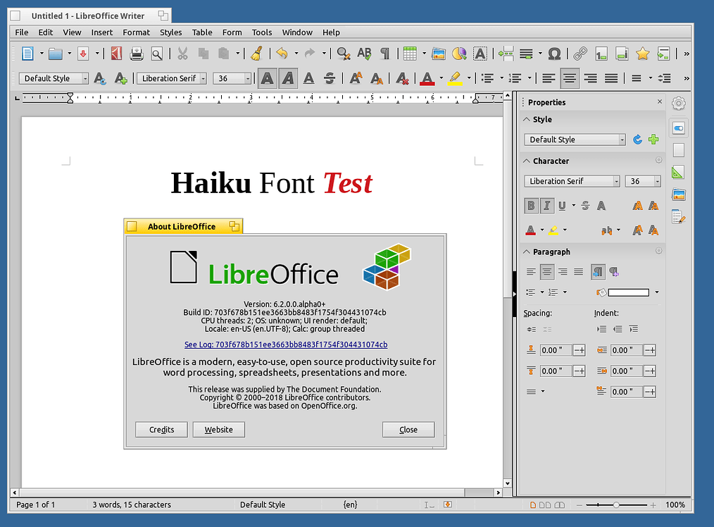 LibreOffice is now available for Haiku - Software - Haiku Community