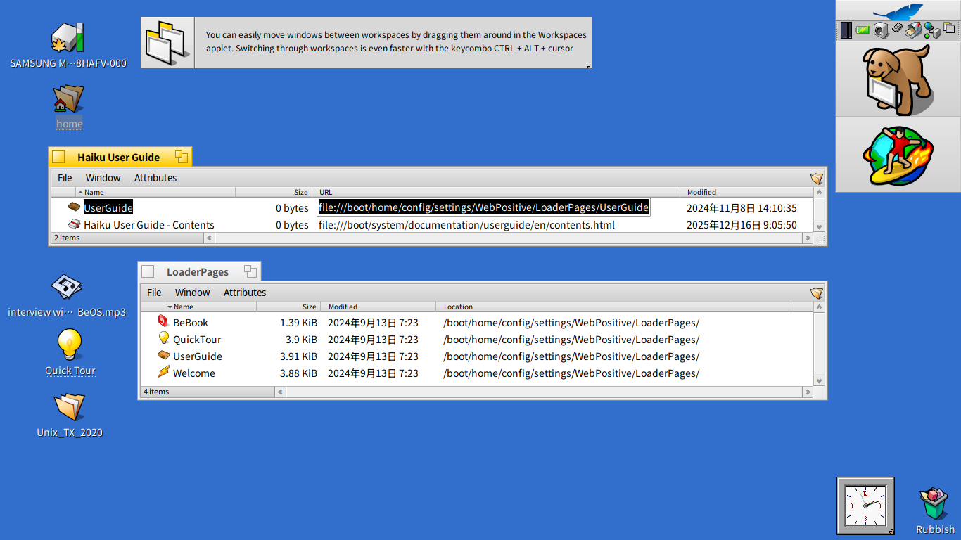 UserGuide and WebPositive LoaderPages? - Software - Haiku Community