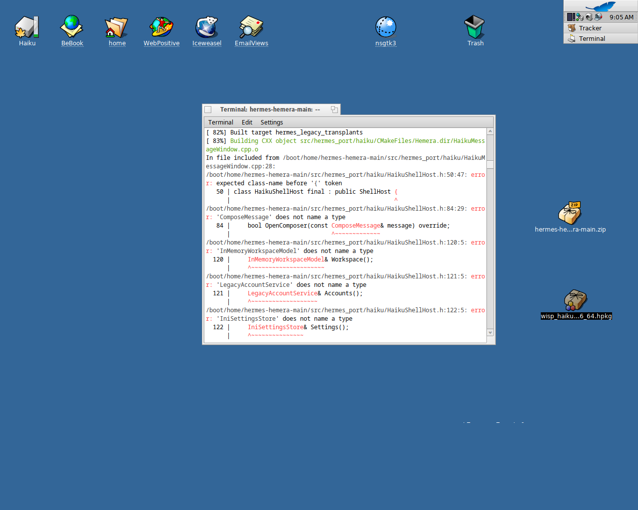 HERMES Hemera - a native port of Eudoramail for Haiku (e-mail client ...